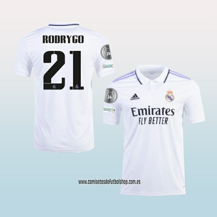 Jugador Primera Camiseta Real Madrid Rodrygo 22-23 | Real Madrid camiseta